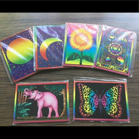 Office | 8 Brightly Colored Postcards 8 Packs Of 10 | Poshmark